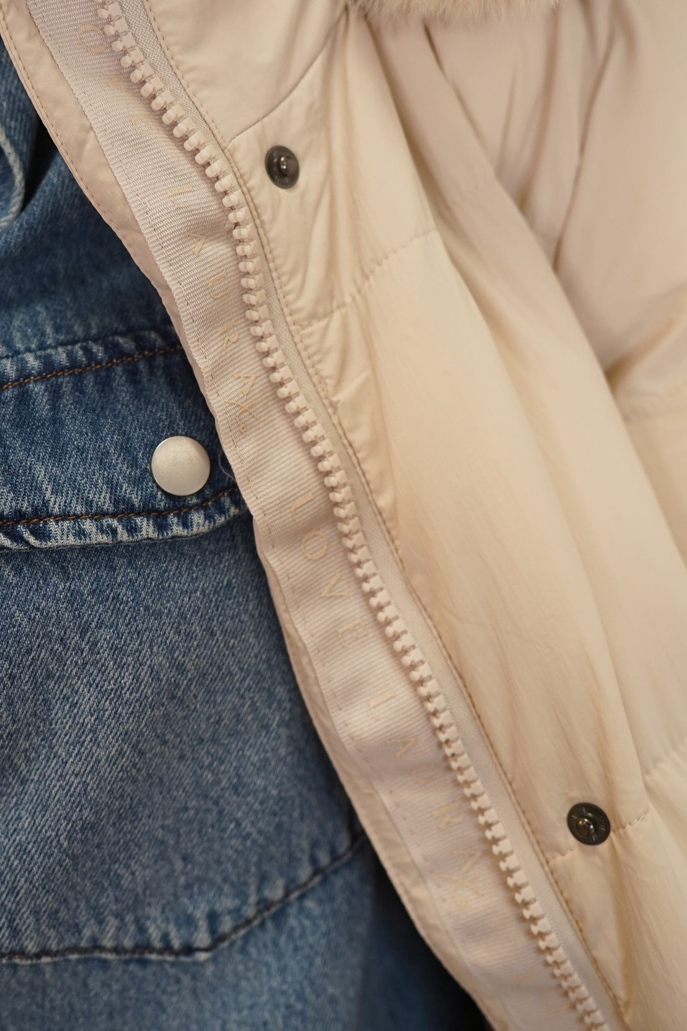 Love Laura Puffa Coat In Cream – The Walk in Wardrobe