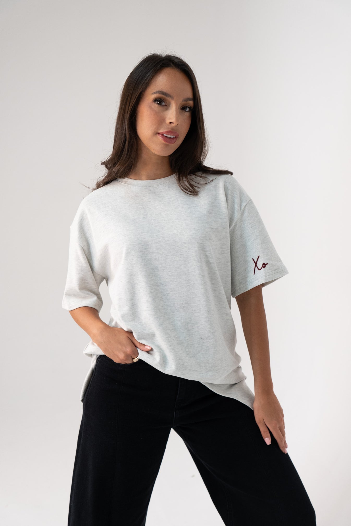 Love Laura T-Shirt In Grey – The Walk in Wardrobe