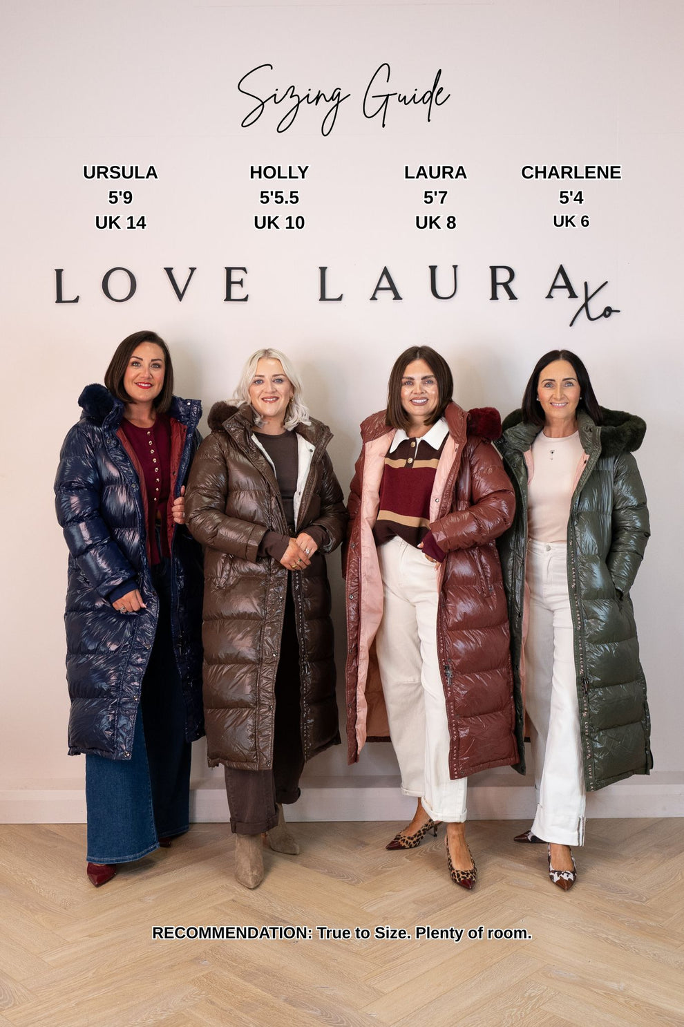 Love Laura Red Lined Puffa Coat In Black – The Walk in Wardrobe