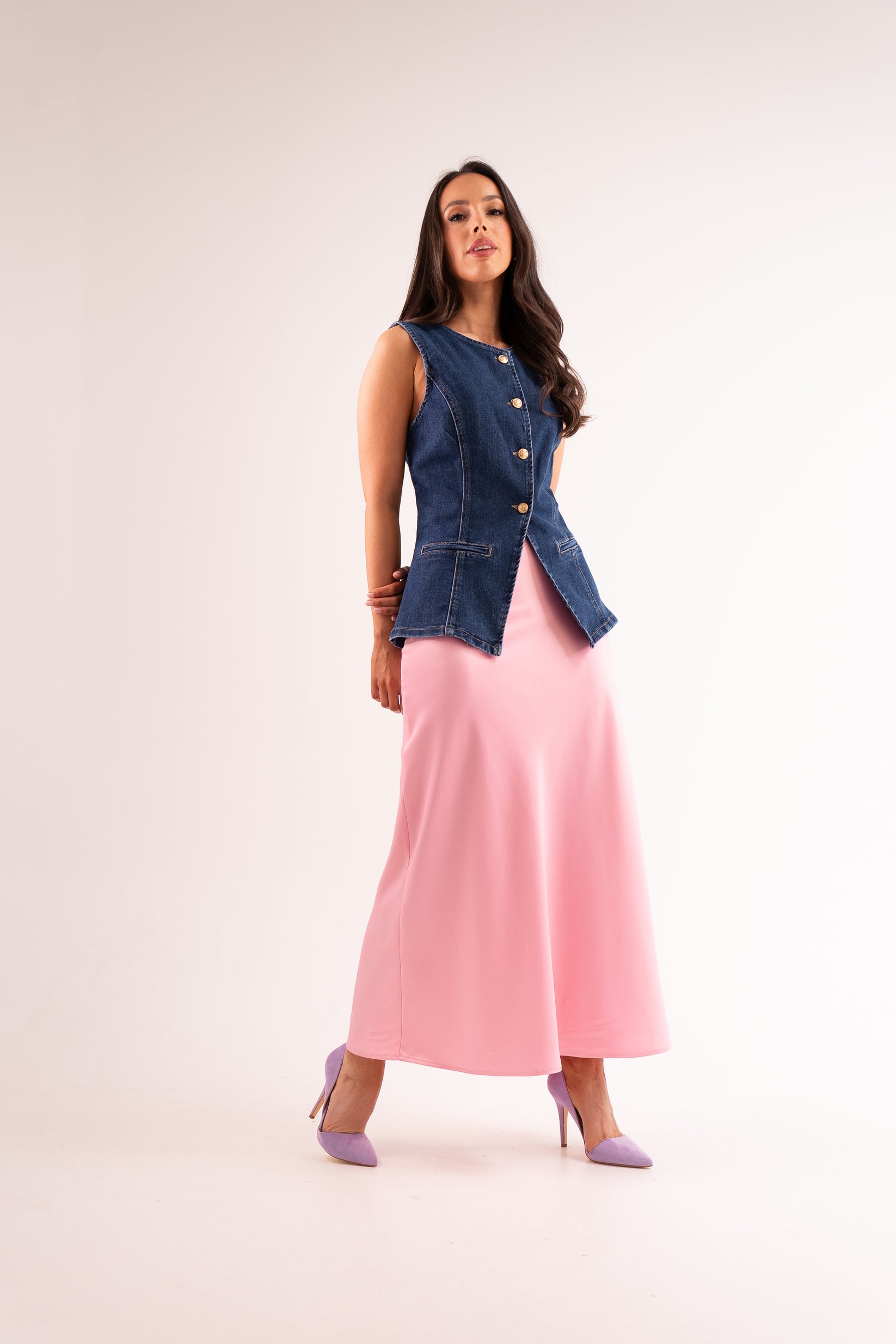 Love Laura Slip Skirt In Pink – The Walk in Wardrobe